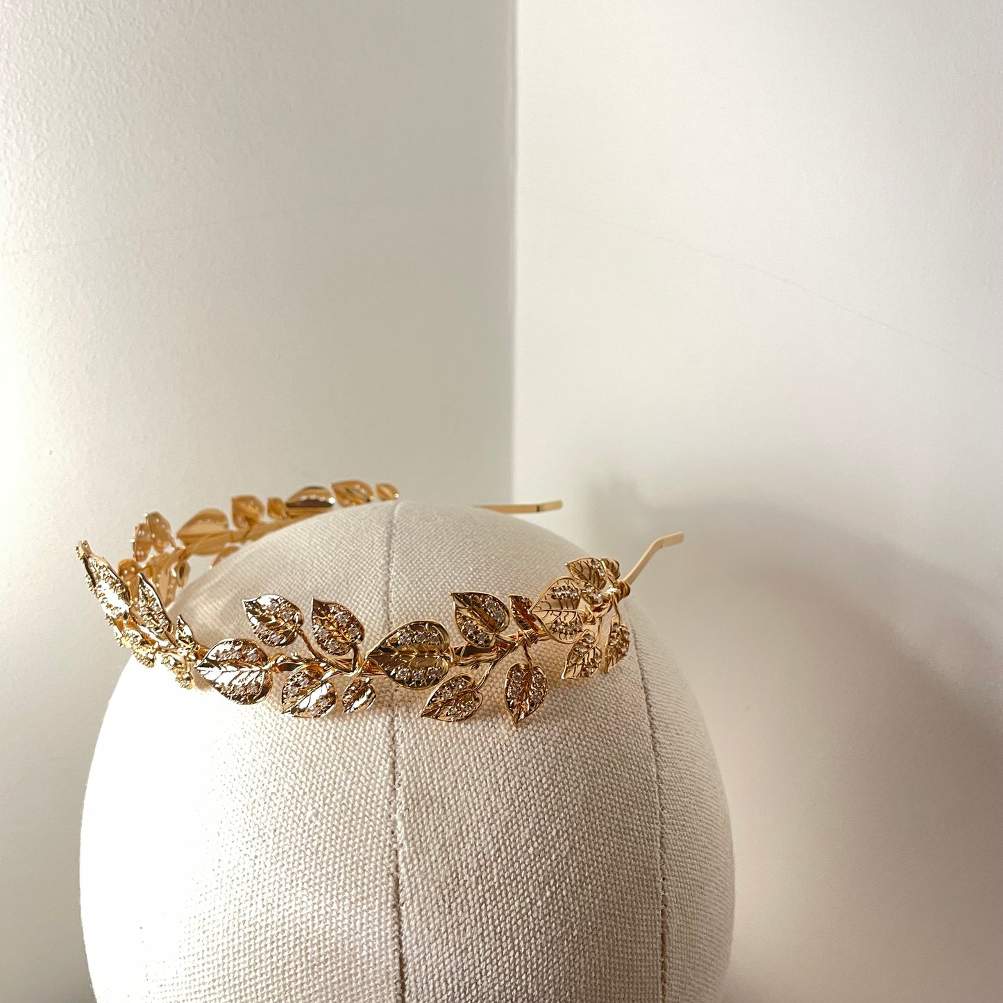 Cleo Gold Leaves Crown – Lizabetha Parker